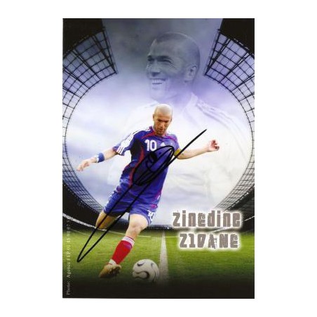 Autographe Zinedine ZIDANE