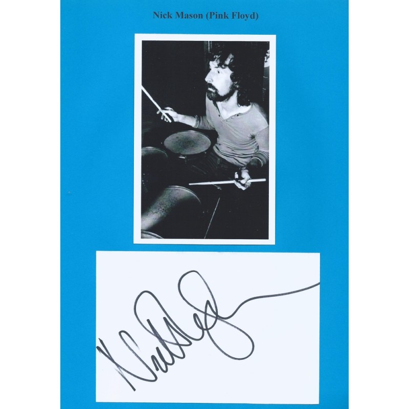 Nick MASON - PINK FLOYD Autograph
