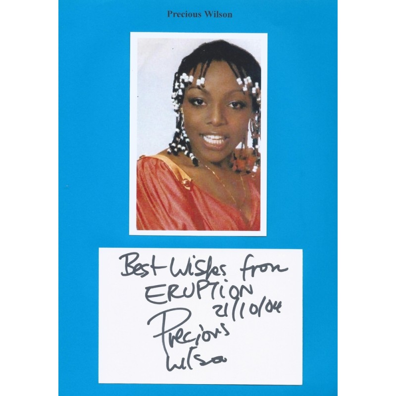 Precious WILSON autograph