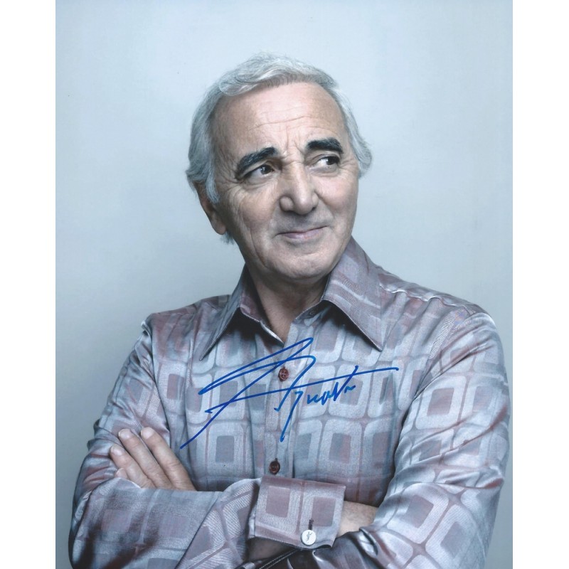 Charles AZNAVOUR Autograph