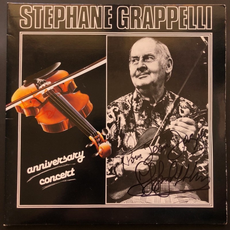 Stephane GRAPPELLI Autograph