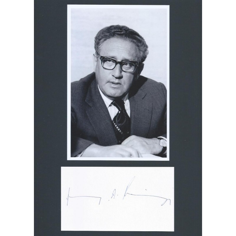 Henry KISSINGER Autograph