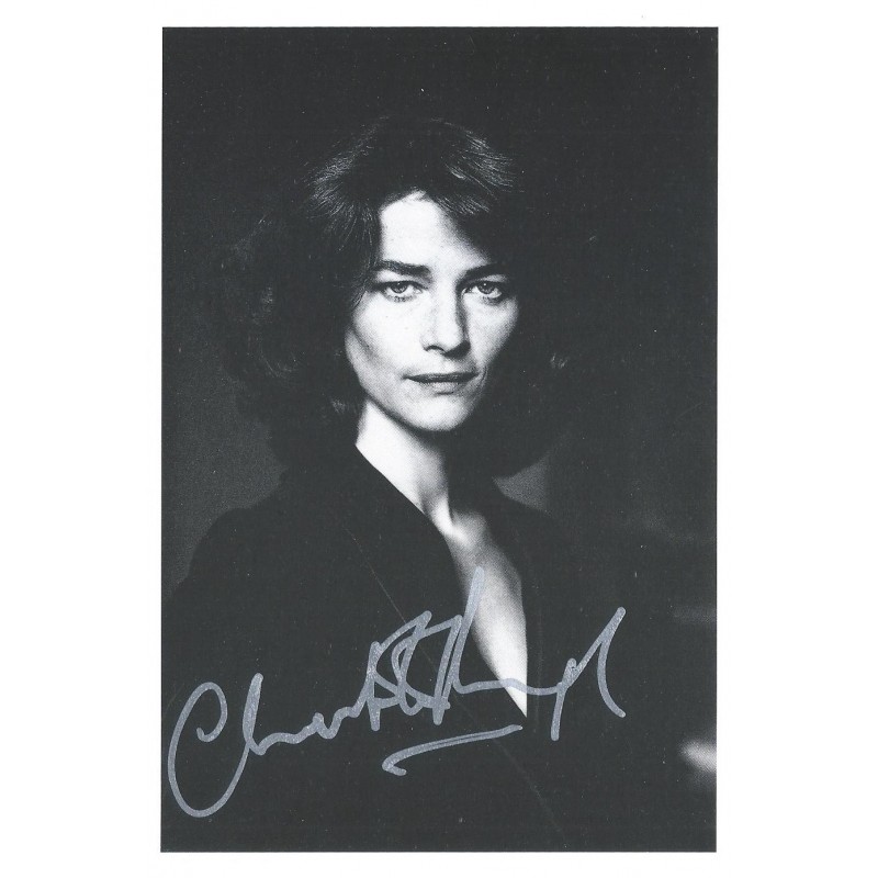 Charlotte RAMPLING Autograph