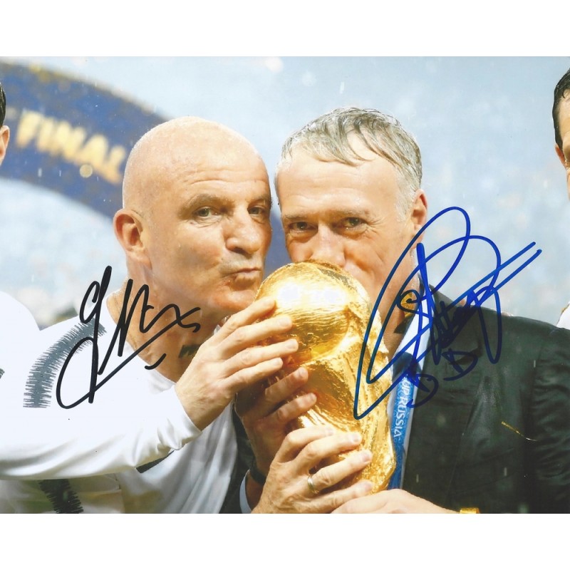Autographe Didier DESCHAMPS & Guy STEPHAN