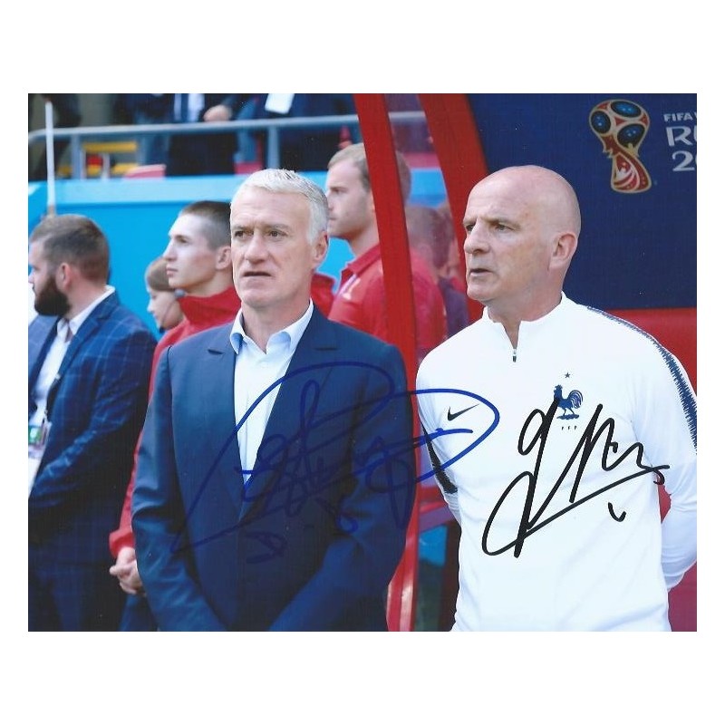 Autographe Didier DESCHAMPS & Guy STEPHAN
