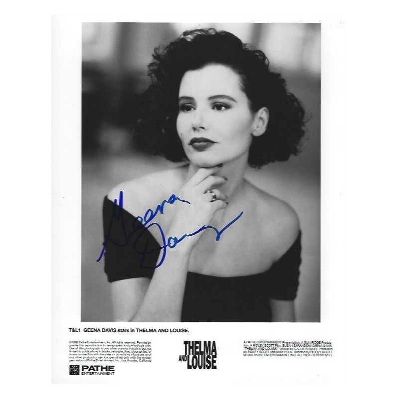 Geena DAVIS Autograph