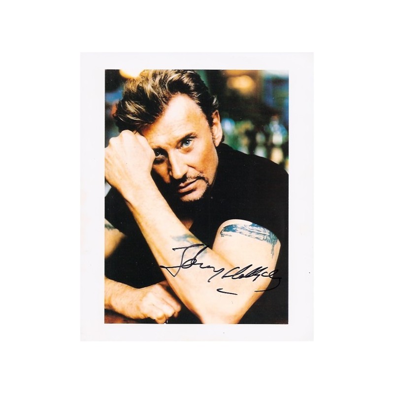 Autographe Johnny HALLYDAY