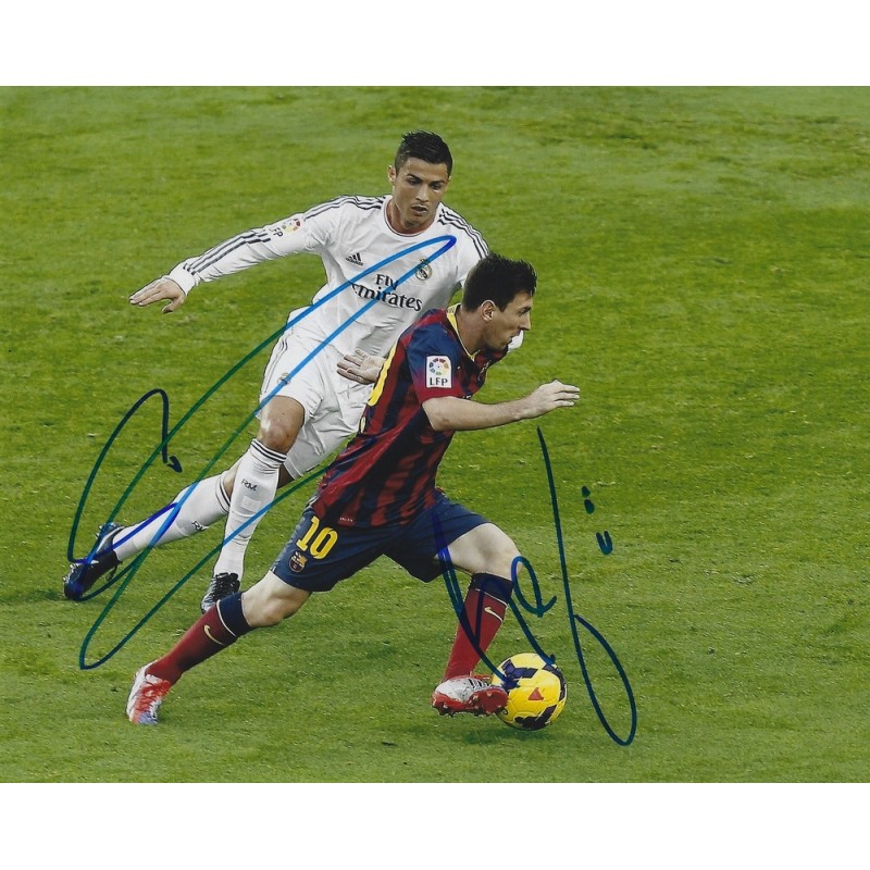 Lionel MESSI & Cristiano RONALDO Autograph