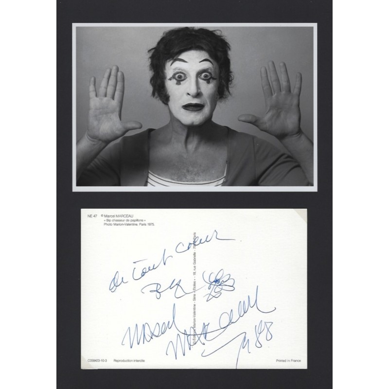 Marcel MARCEAU Autograph