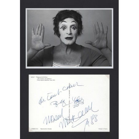 Marcel MARCEAU Autograph