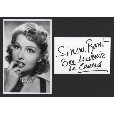 Autographe Simone RENANT