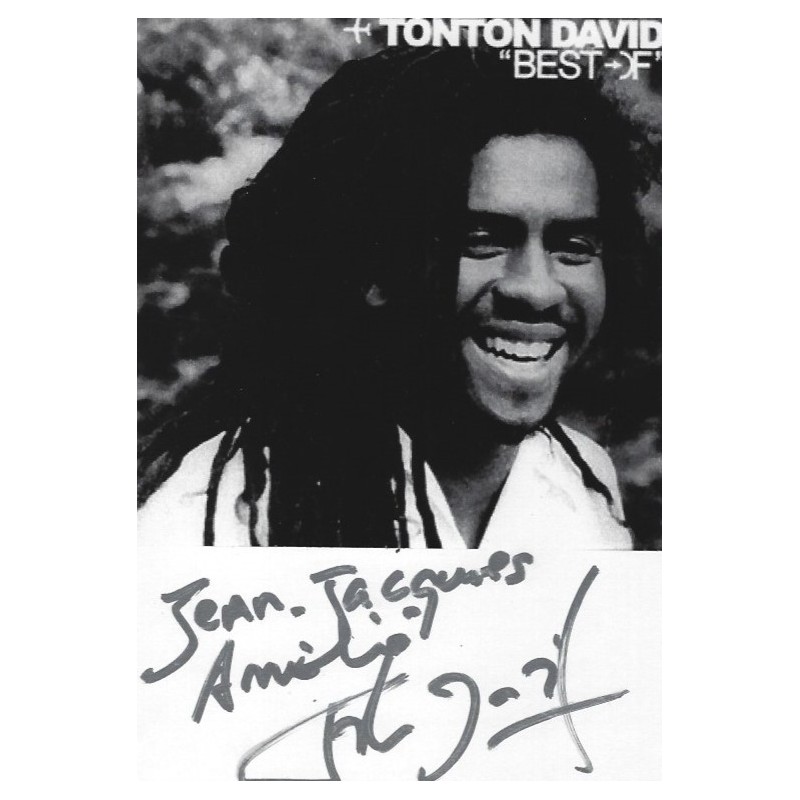 Autographe TONTON DAVID