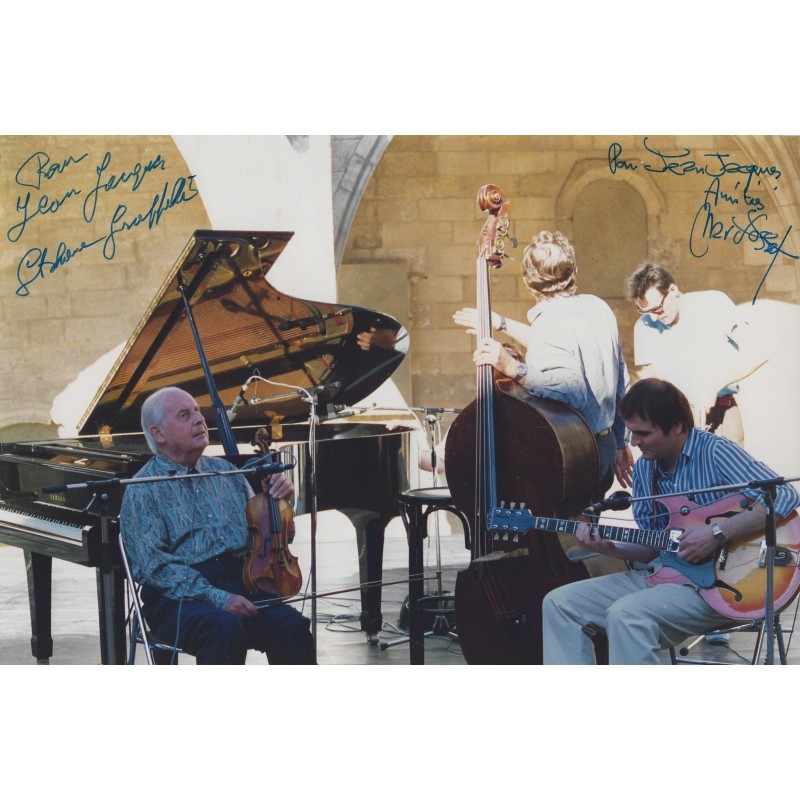 Stephane GRAPPELLI & Marc FOSSET Autograph