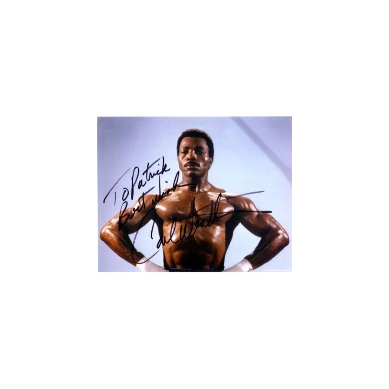 Carl WEATHERS Autograph
