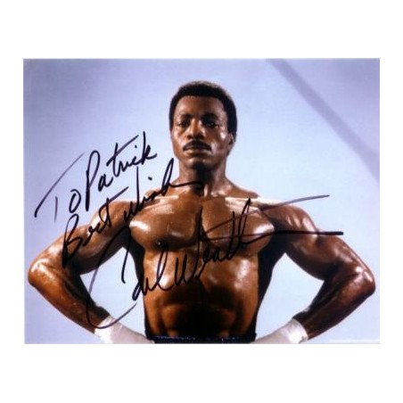 Carl WEATHERS Autograph