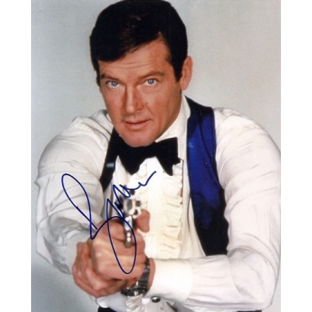 Roger MOORE Autograph