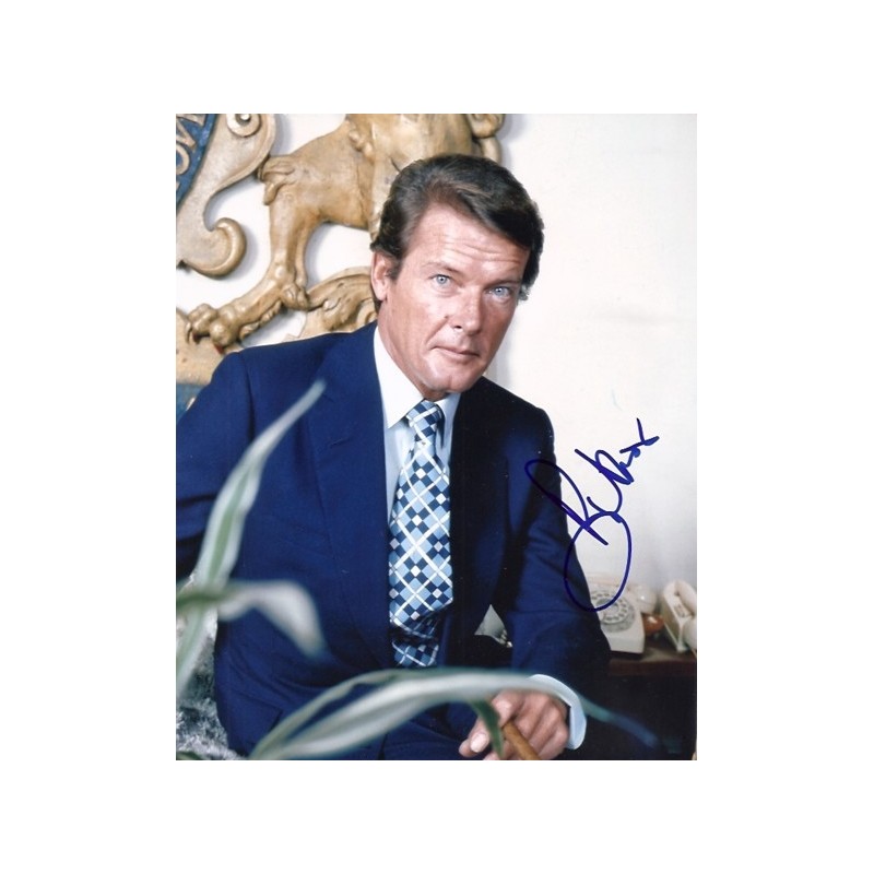 Roger MOORE Autograph