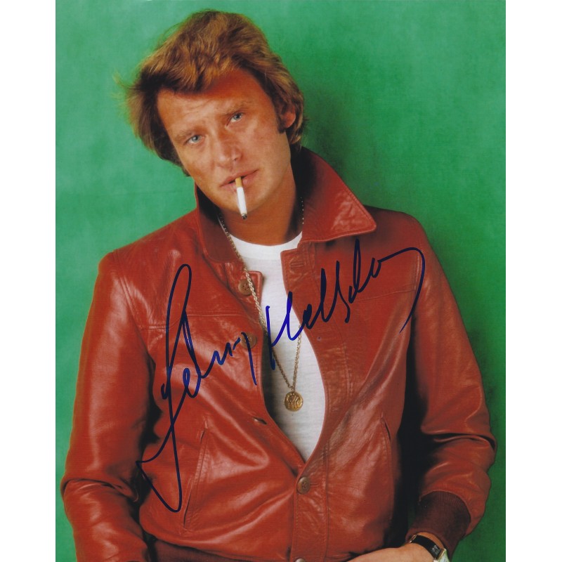Autographe Johnny HALLYDAY
