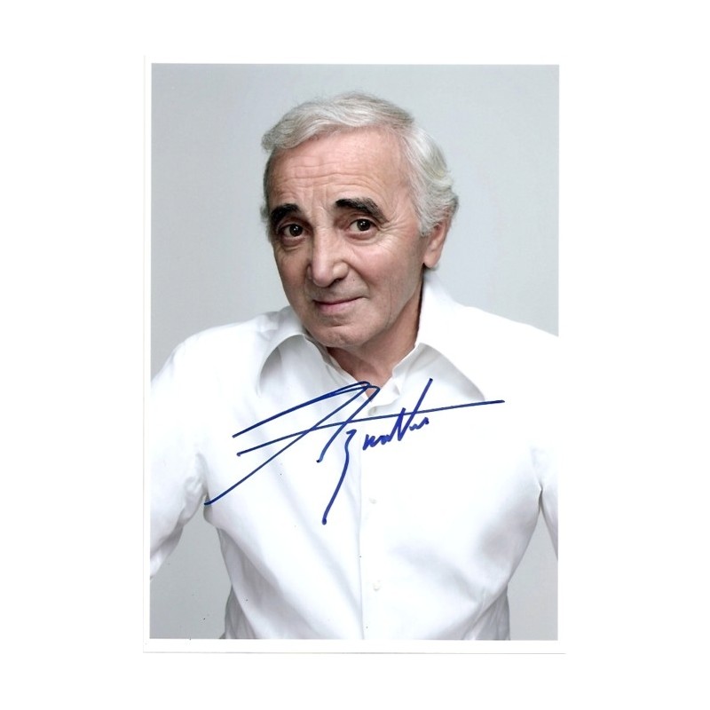 Charles AZNAVOUR Autograph