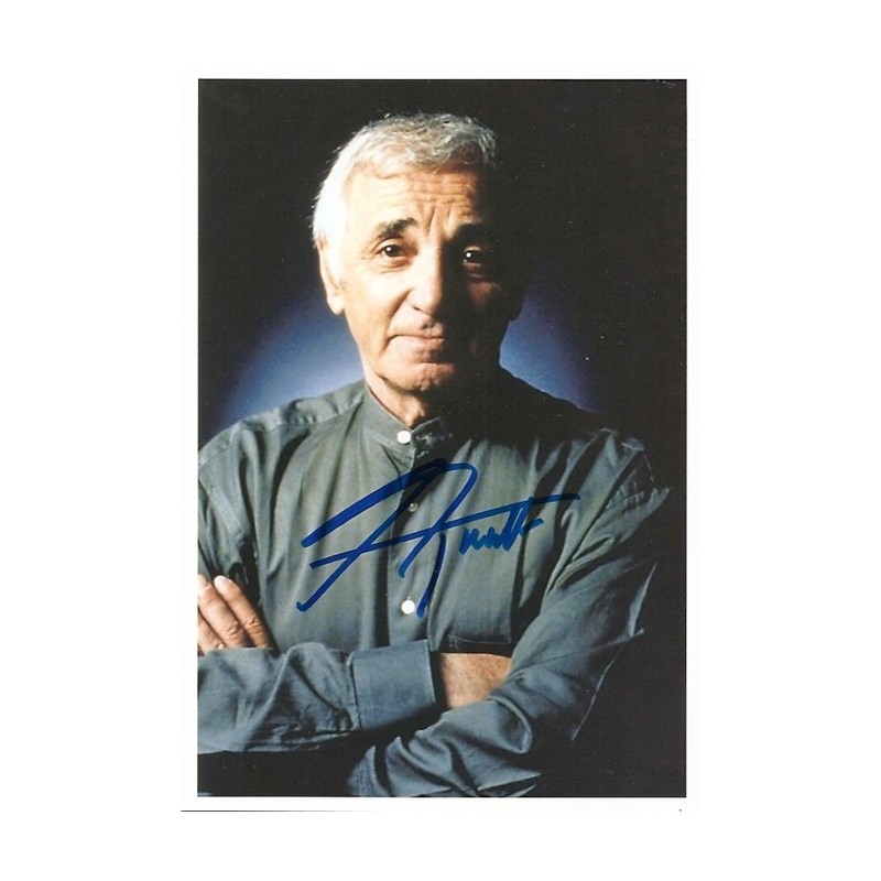 Charles AZNAVOUR Autograph