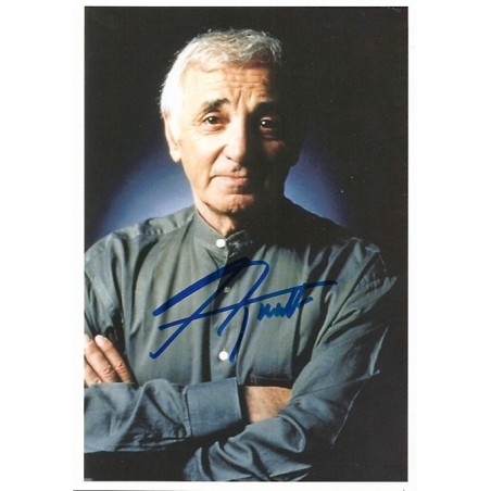 Charles AZNAVOUR Autograph