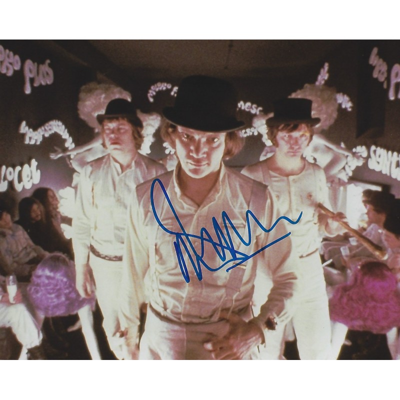 Malcolm MCDOWELL autograph