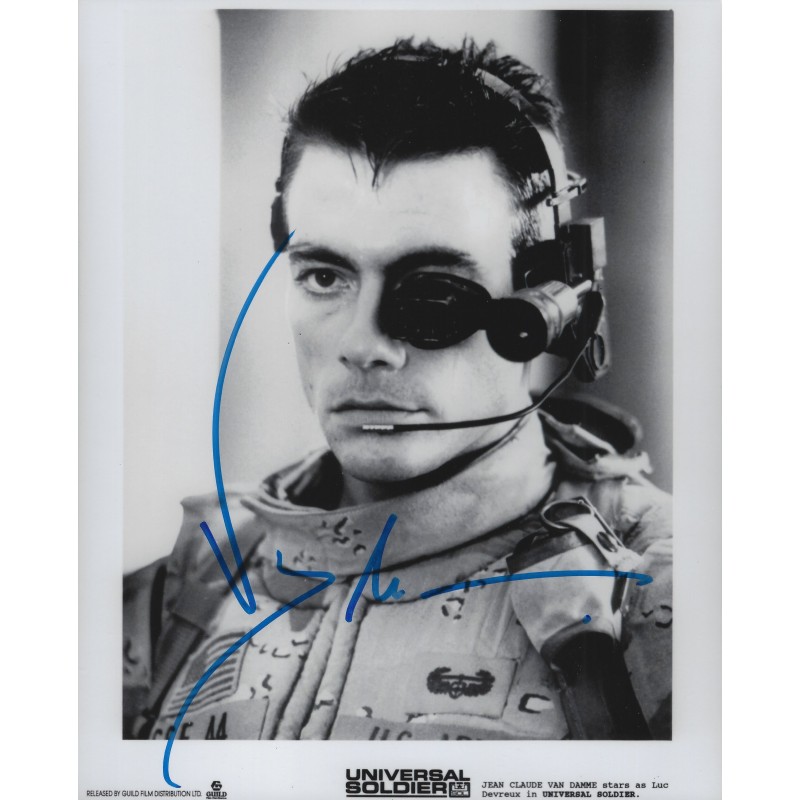 Jean Claude VAN DAMME autograph Jean Claude VAN DAMME autograph