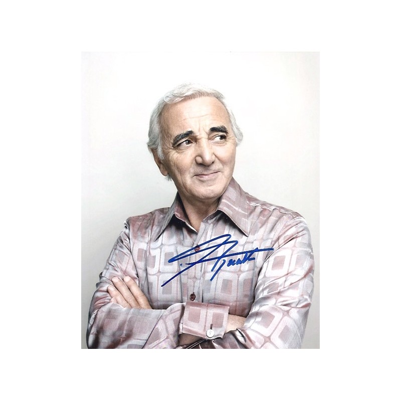 Autographe Charles AZNAVOUR