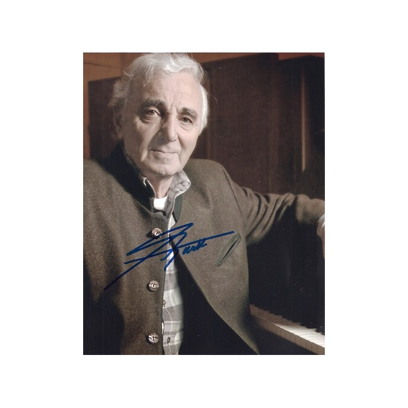 Charles AZNAVOUR Autograph
