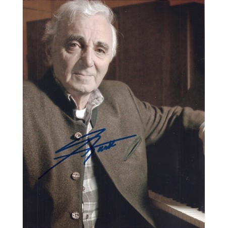 Charles AZNAVOUR Autograph