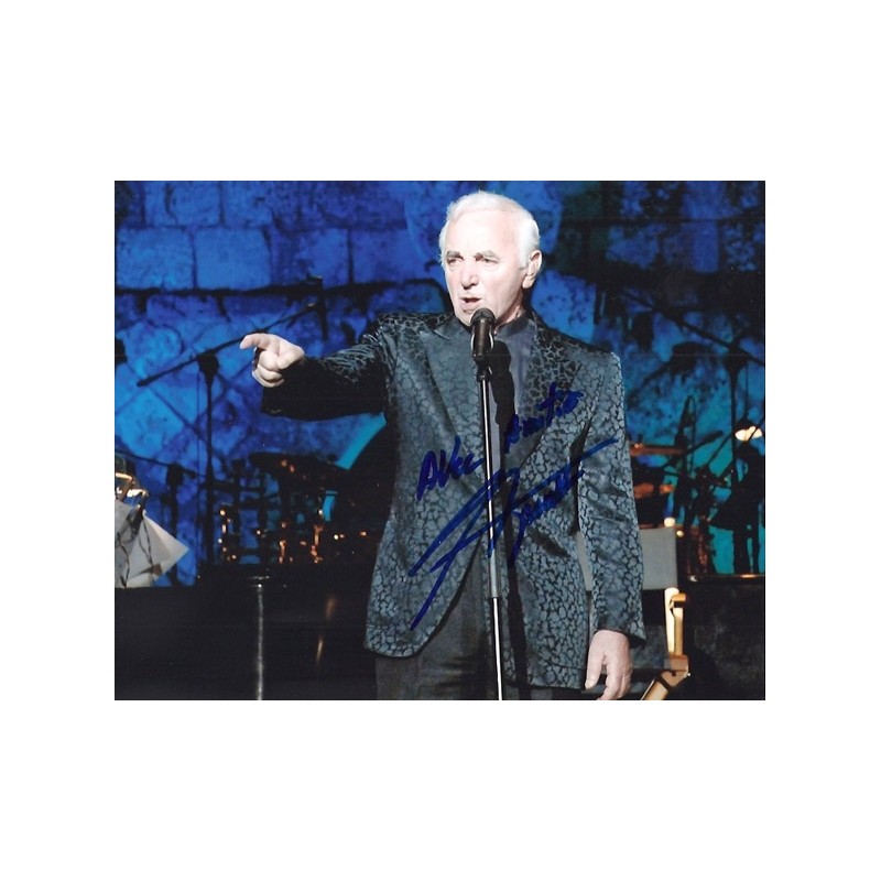 Charles AZNAVOUR Autograph