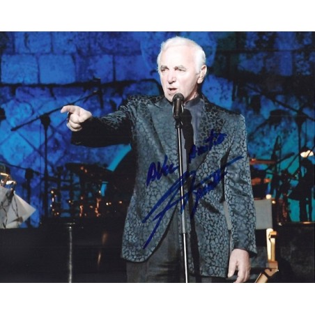 Charles AZNAVOUR Autograph