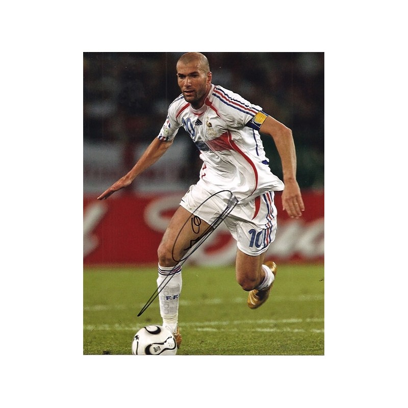 Zinedine ZIDANE Autograph