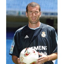 Zinedine ZIDANE Autograph
