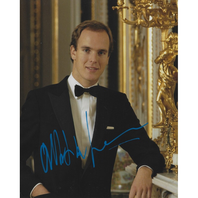 ALBERT II DE MONACO autograph