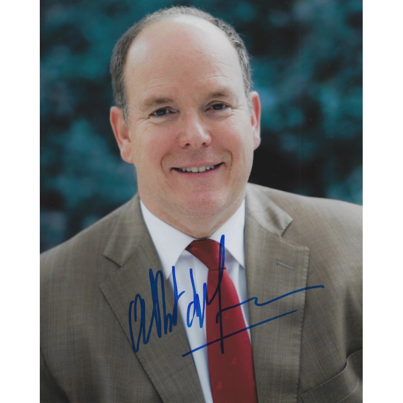 ALBERT II DE MONACO autograph