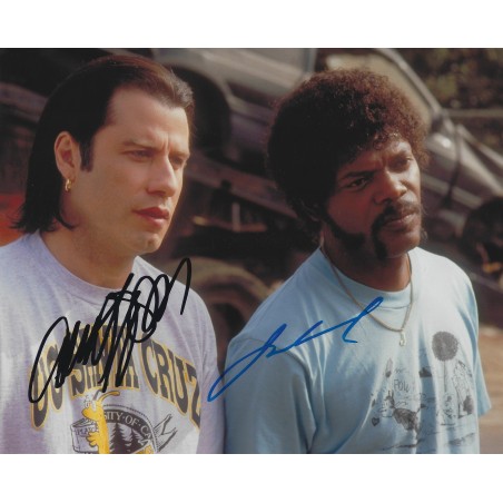 Samuel L. JACKSON & John TRAVOLTA autograph
