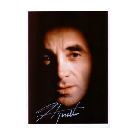 Charles AZNAVOUR Autograph