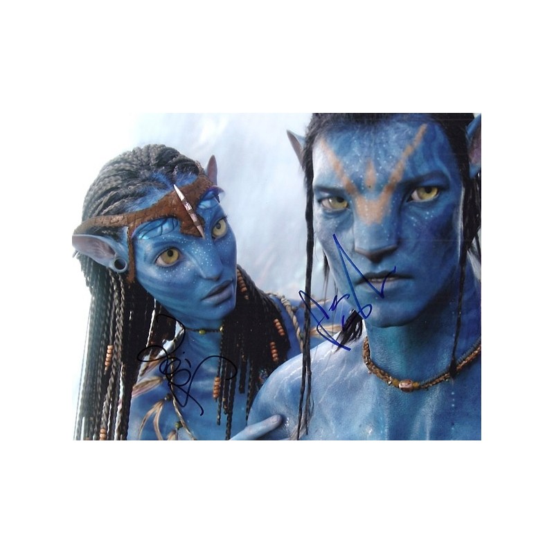 Zoe SALDANA & Sam WORTHINGTON - AVATAR Autograph