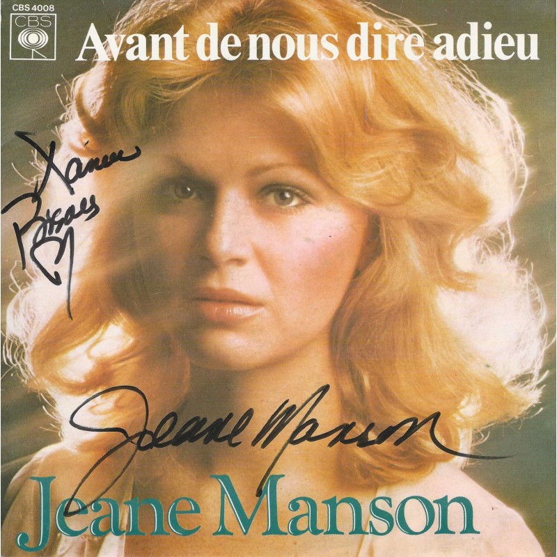 Jeane MANSON autograph