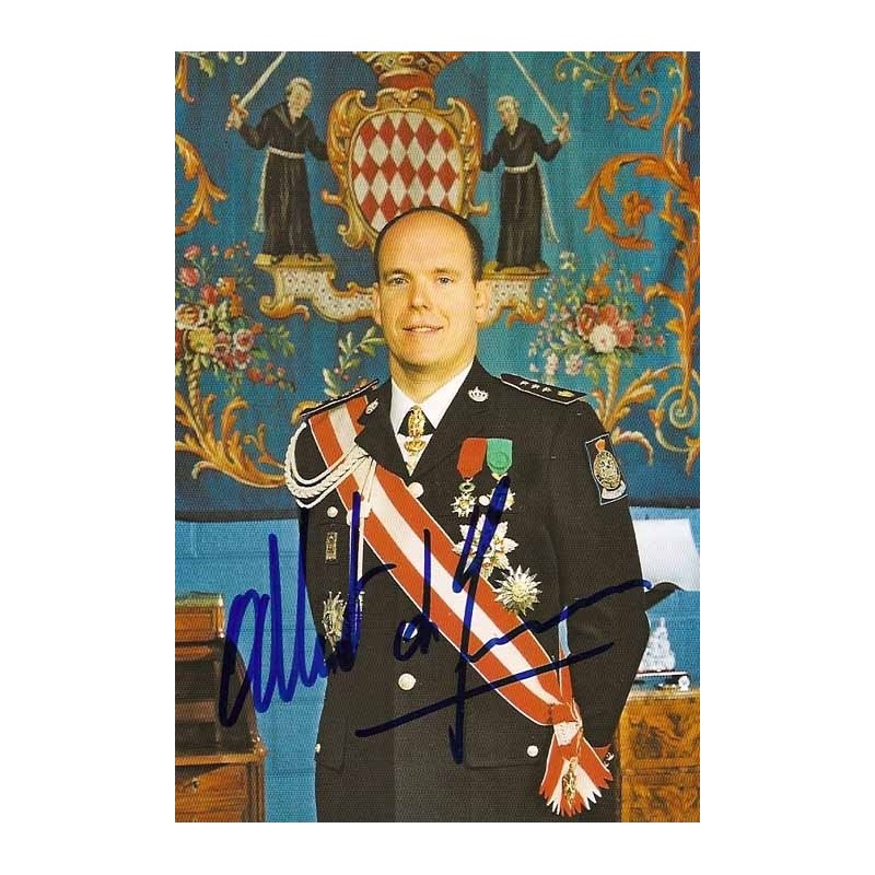 ALBERT DE MONACO Autograph