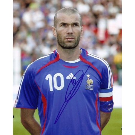 Zinedine ZIDANE Autograph